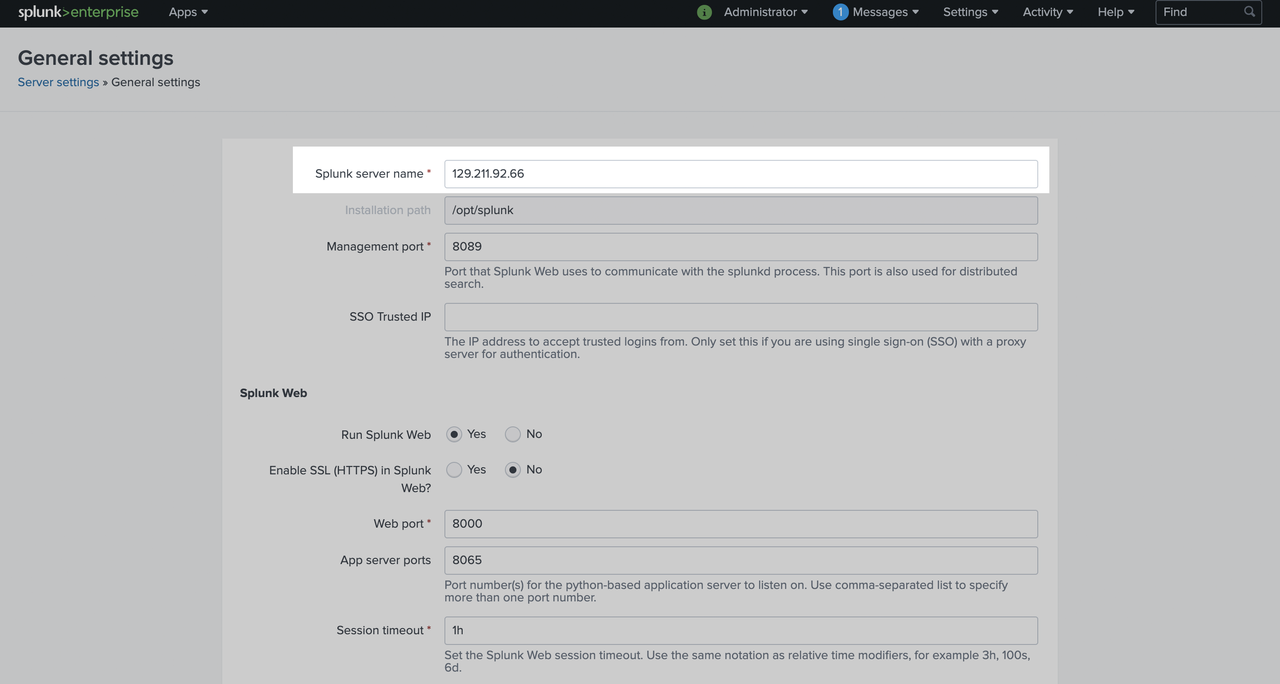 Use The Splunk Connector