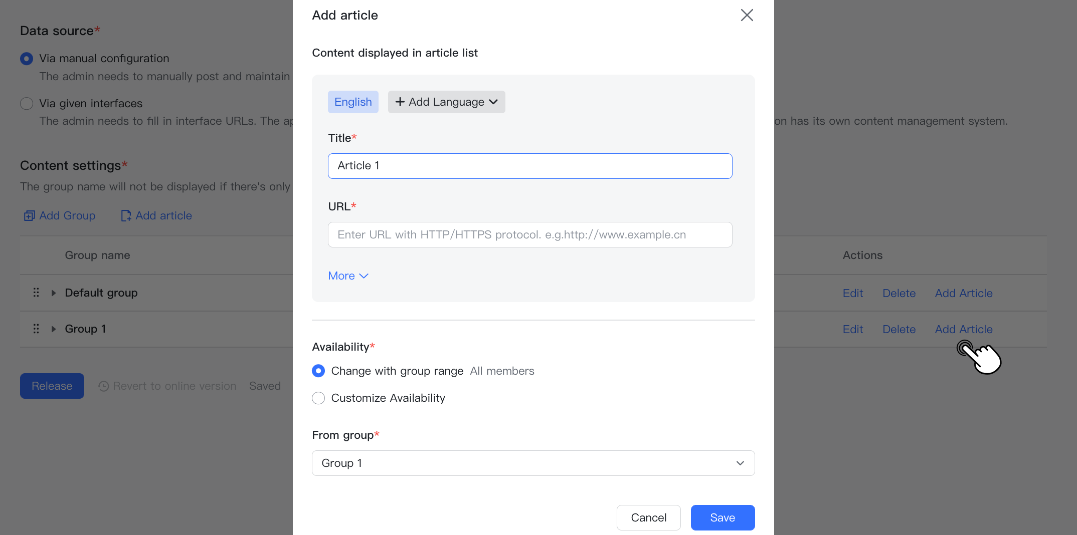 Use the Feed List block