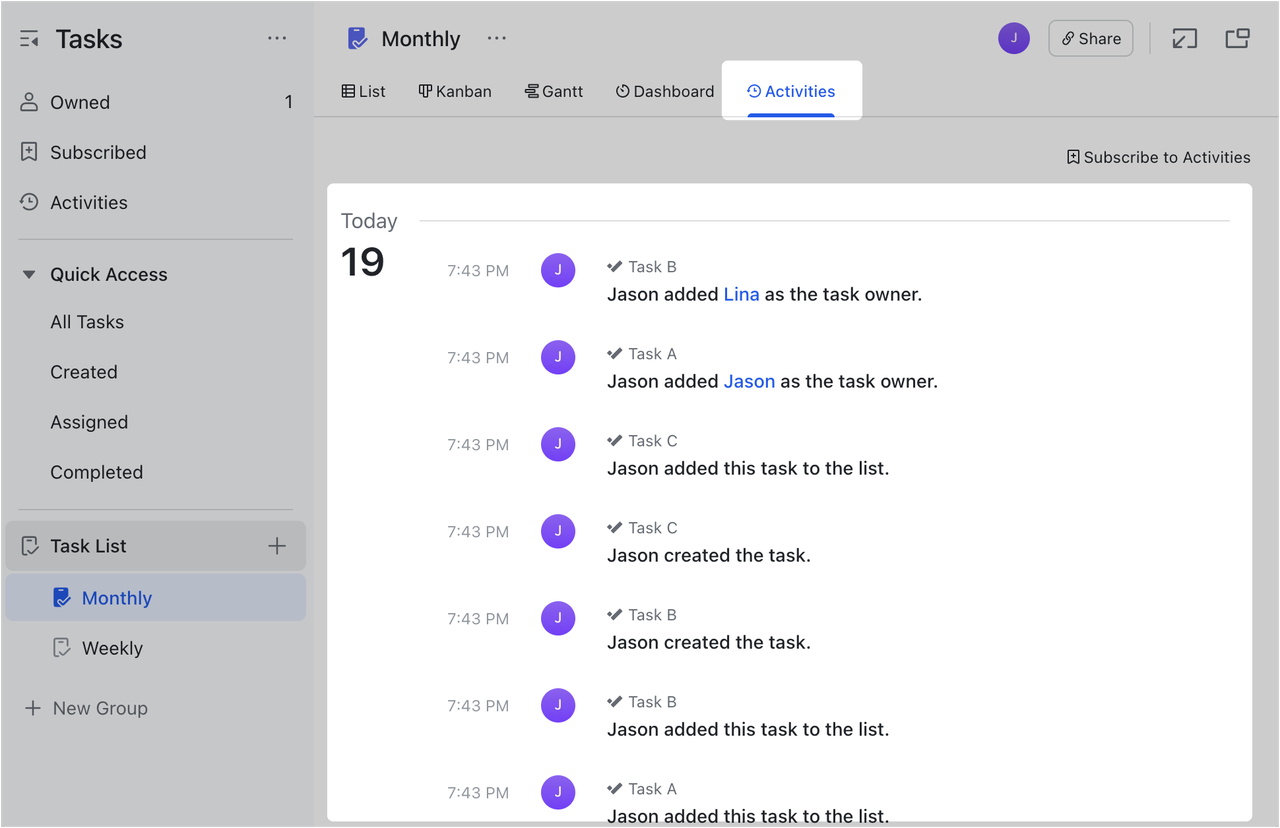 Get started with Tasks