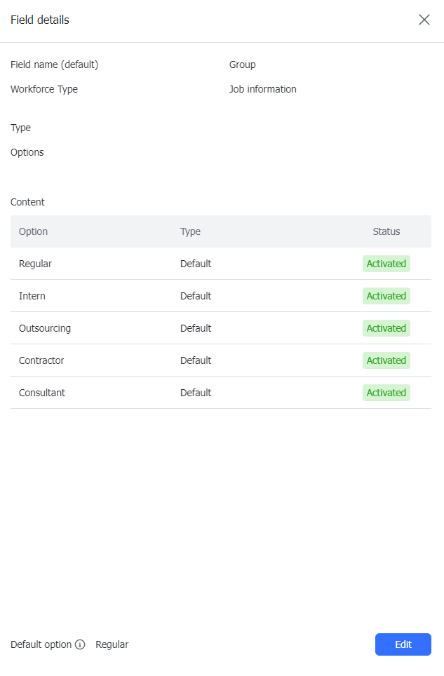 Admin | Custom workforce types Admin | Custom workforce types