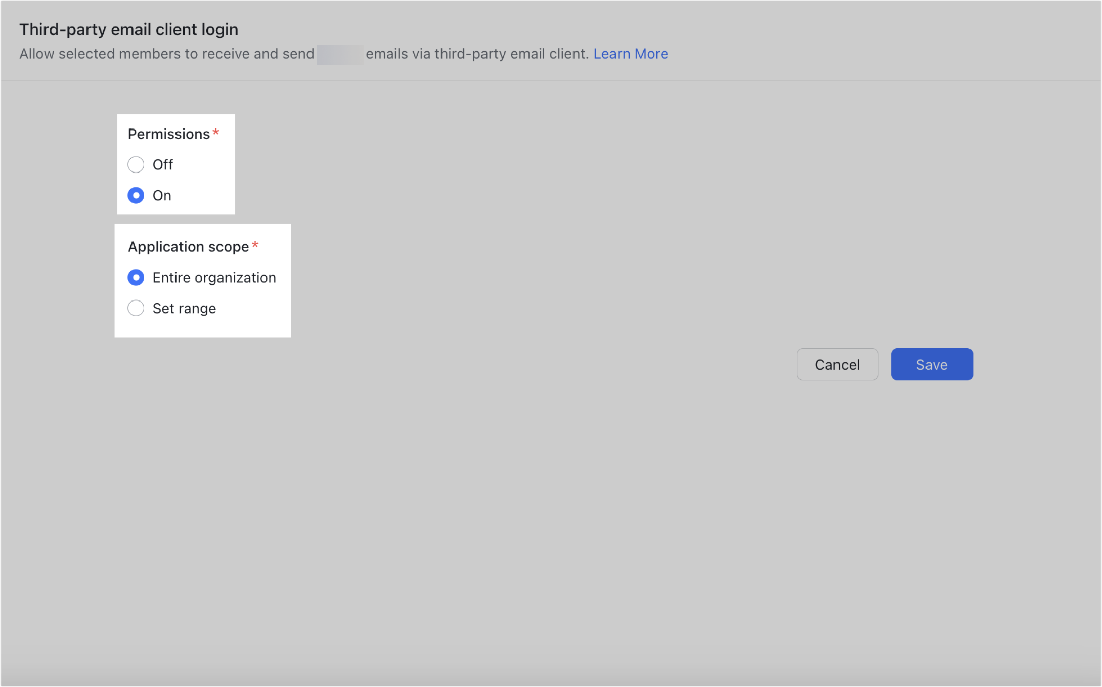 Admin | Allow members to access Lark Mail using third-party email clients