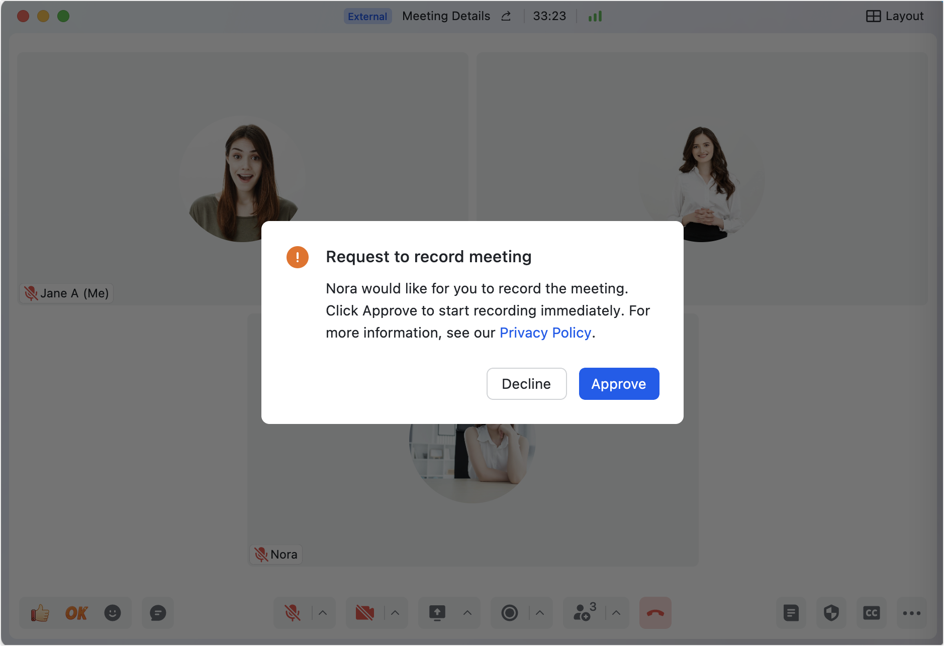 Record a call or meeting
