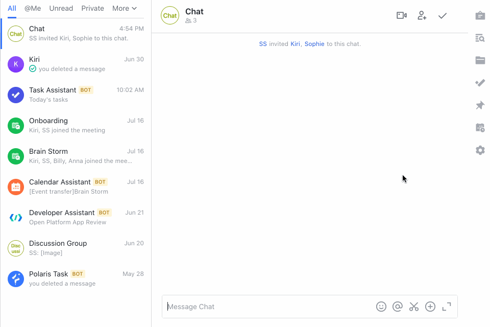 Messenger updates