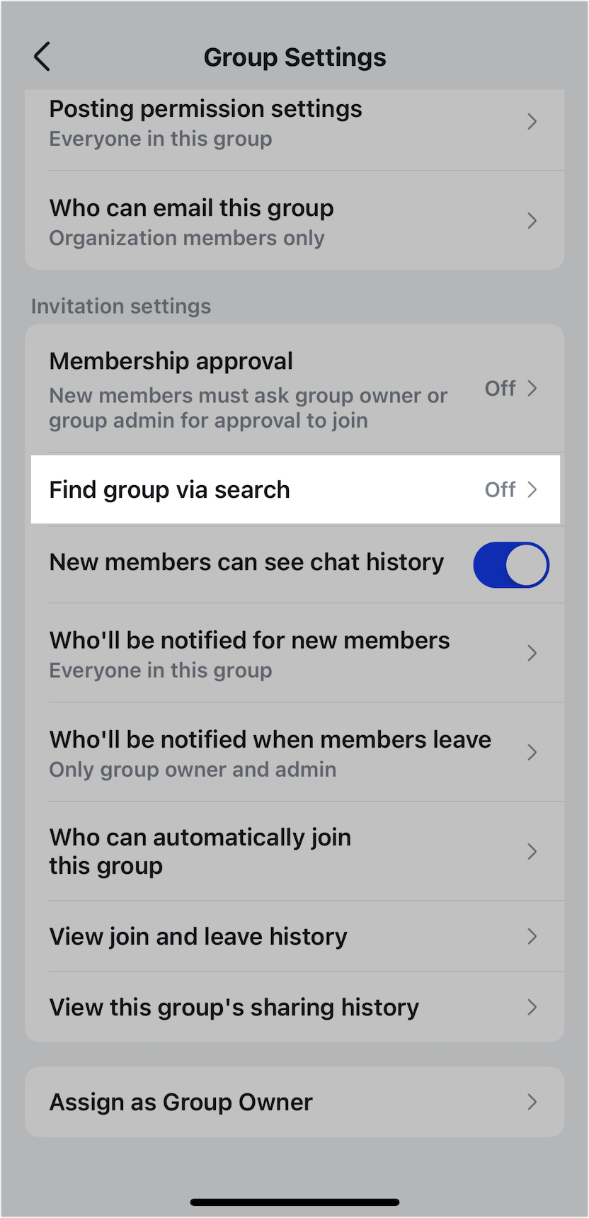 Turn a group chat into a public group