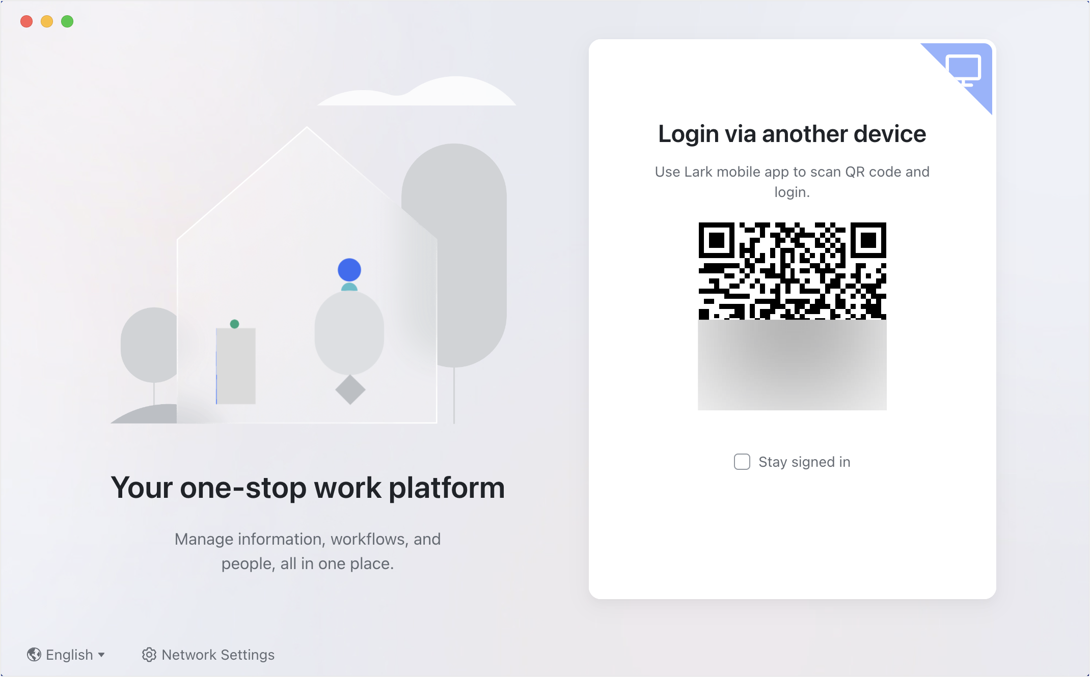 Log in and log out of your Lark account