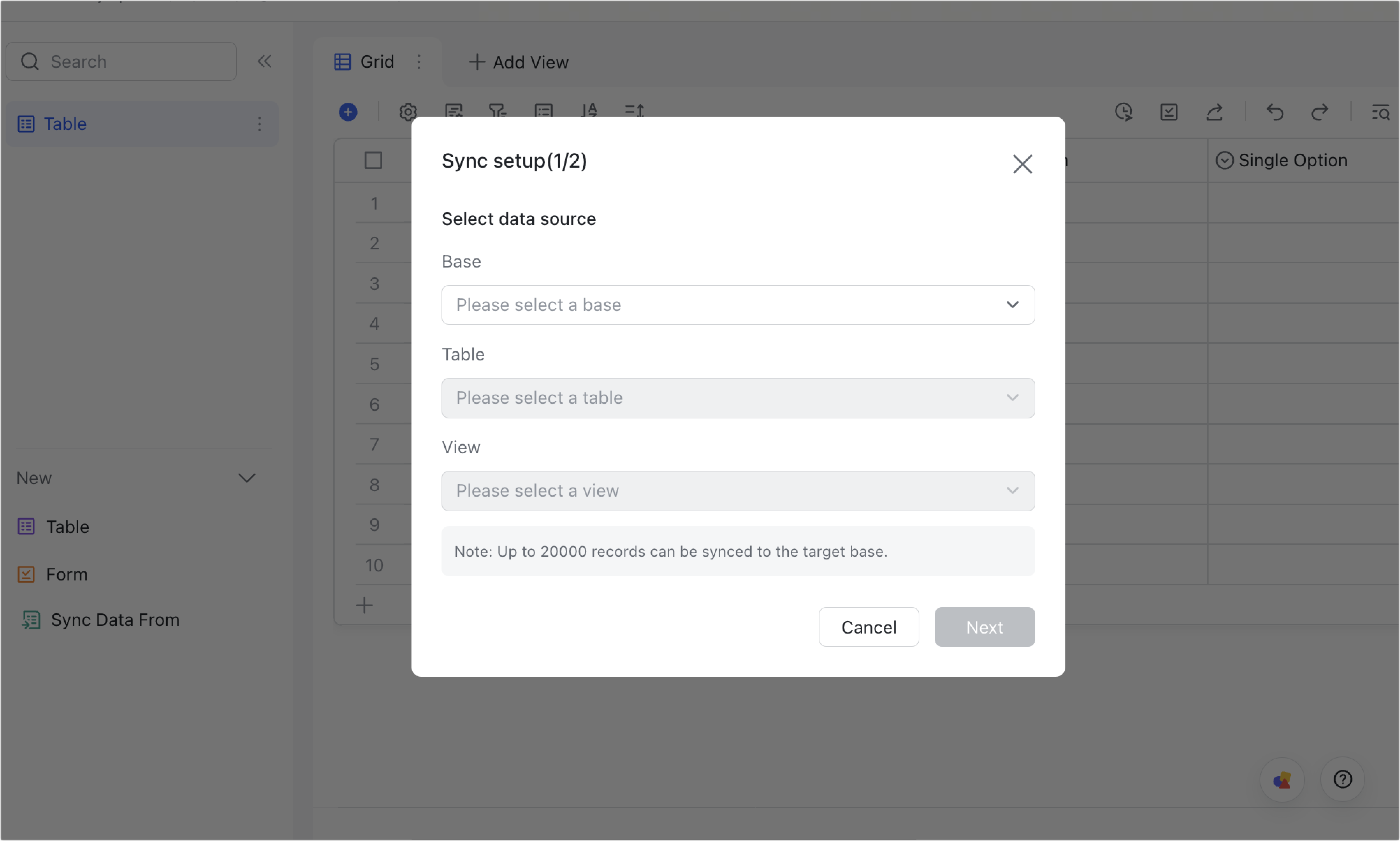 Sync Data Between Bases