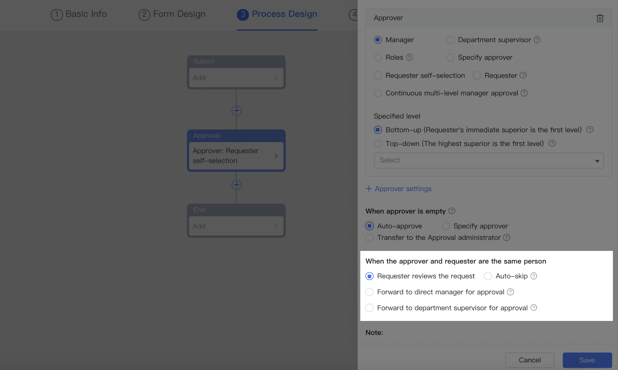 Admin | Approval request transfers in response to special circumstances