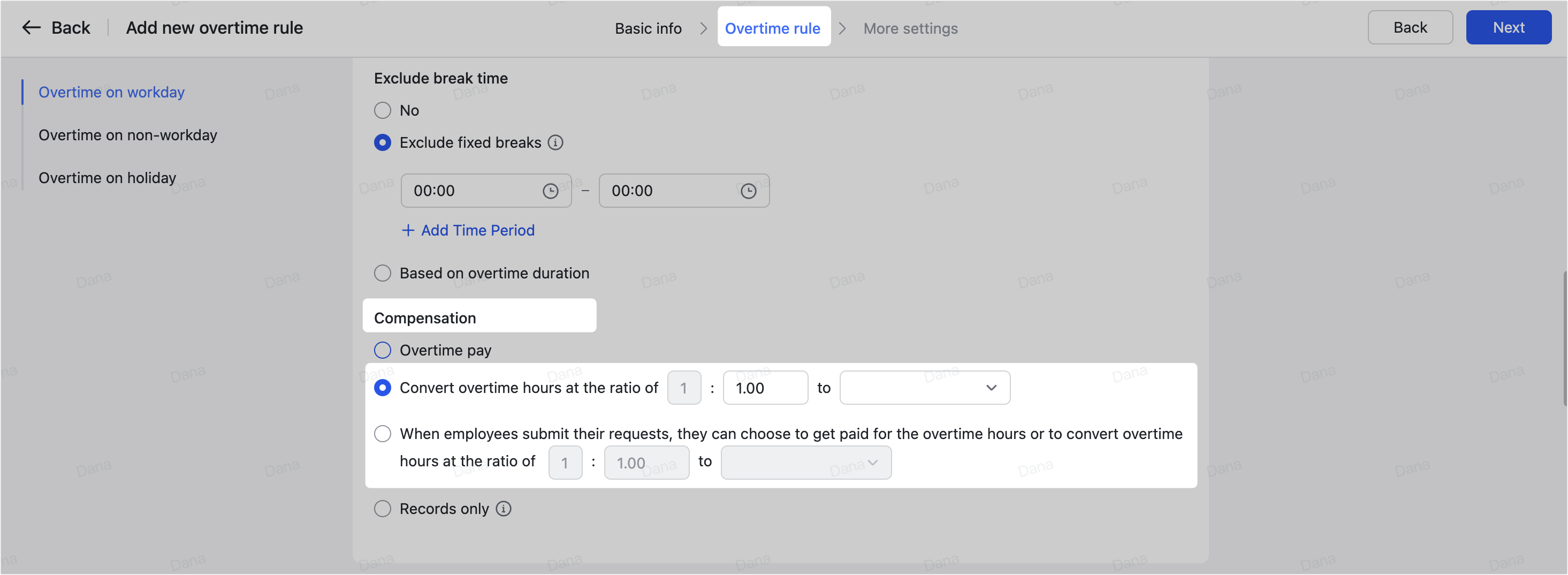 Admin | Configure leave type and rules