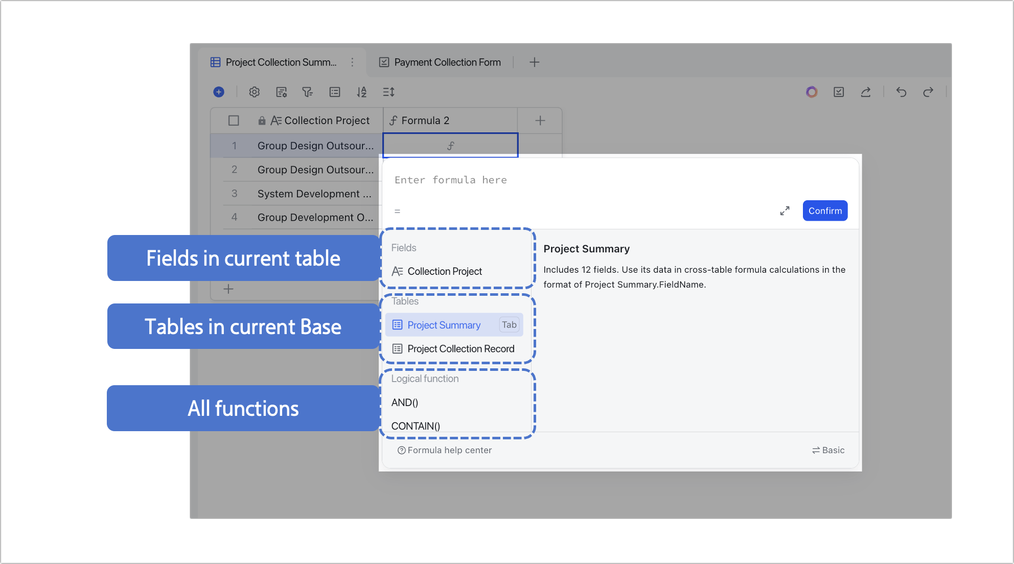 Overview of formula fields in Base