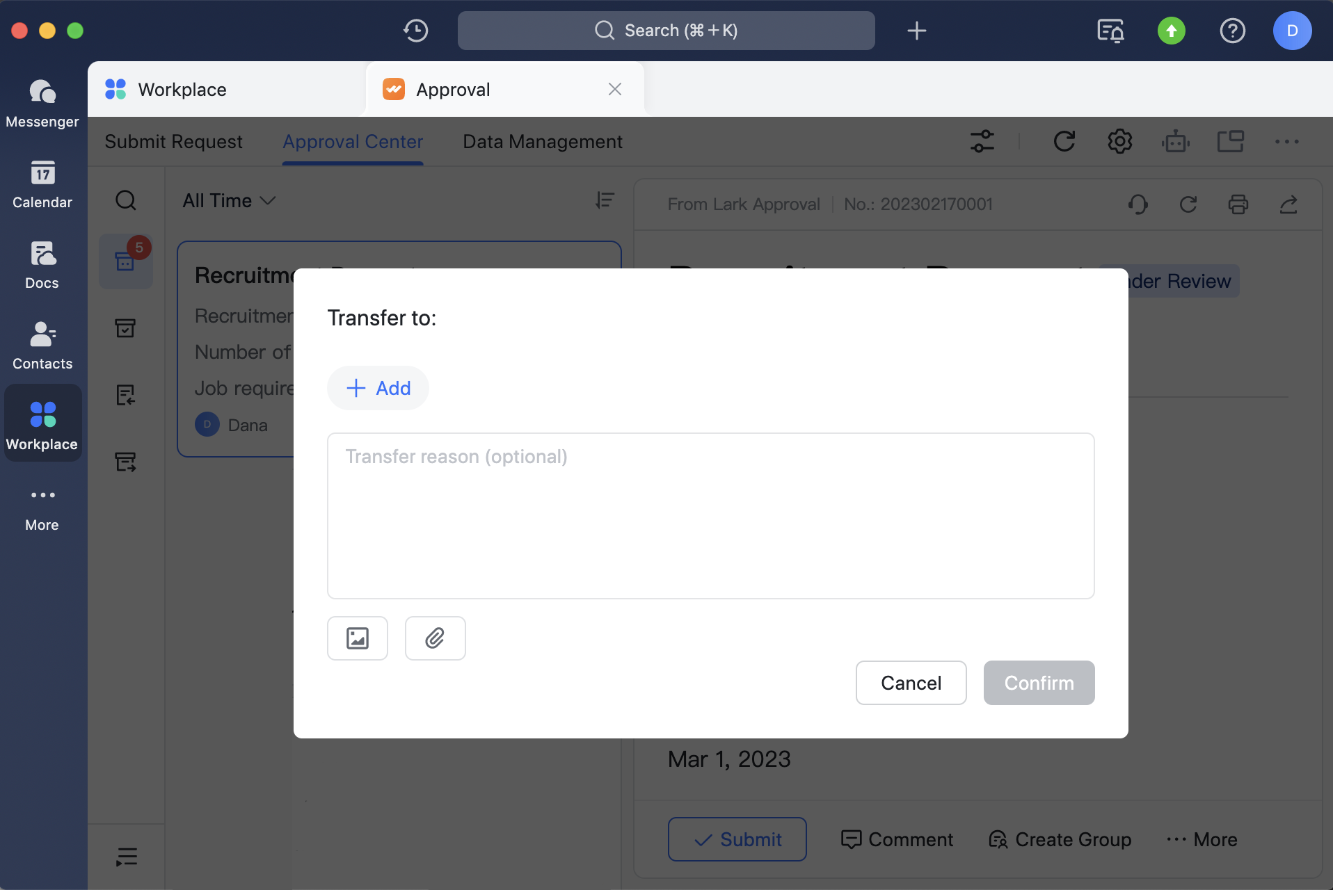 Lark Approval user guide